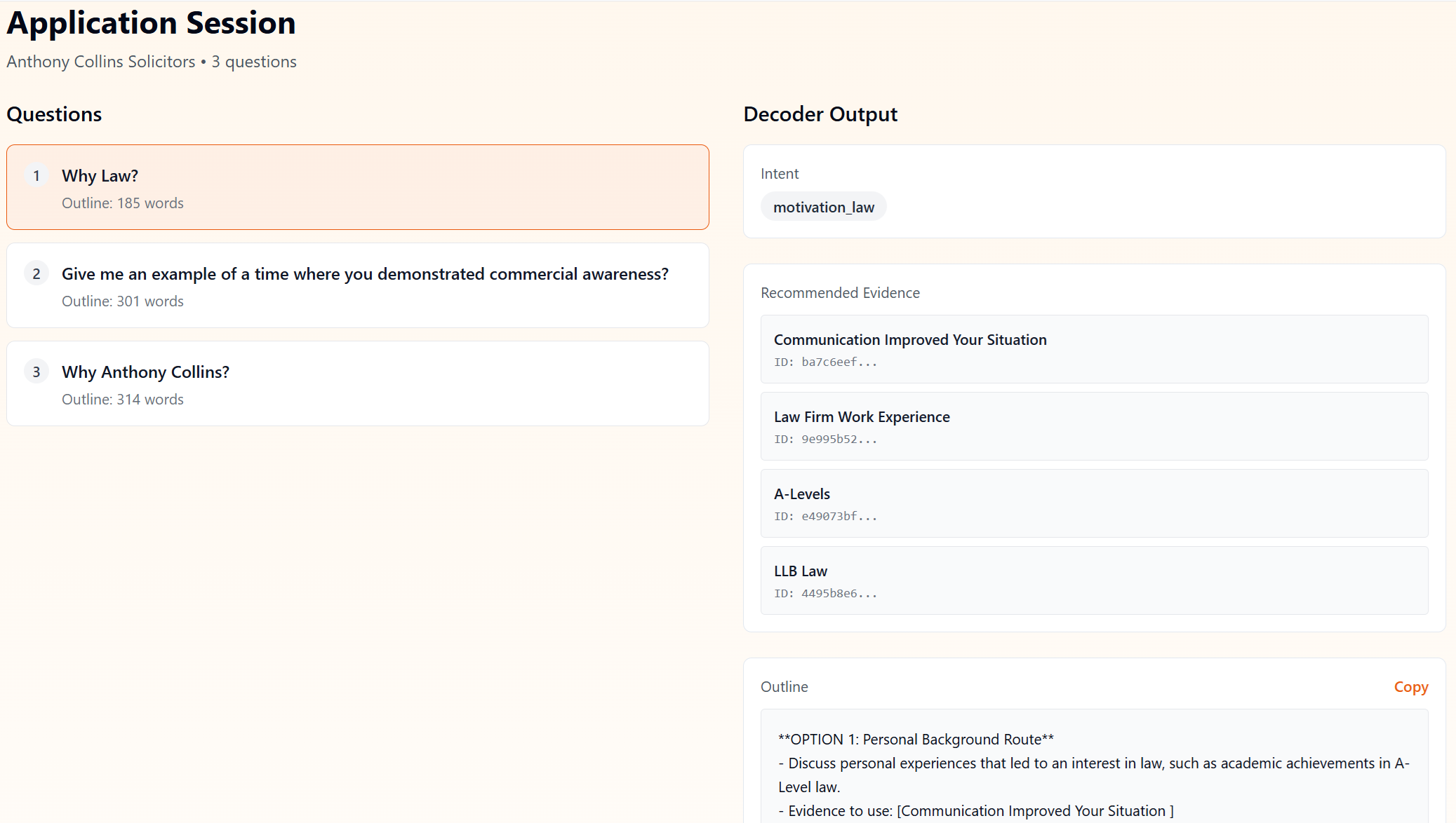 YourLegalLadder - TC Application Copilot for UK Law Students